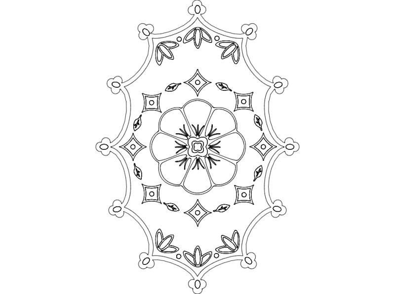 Floral 2 dxf File Free Download - 3axis.co