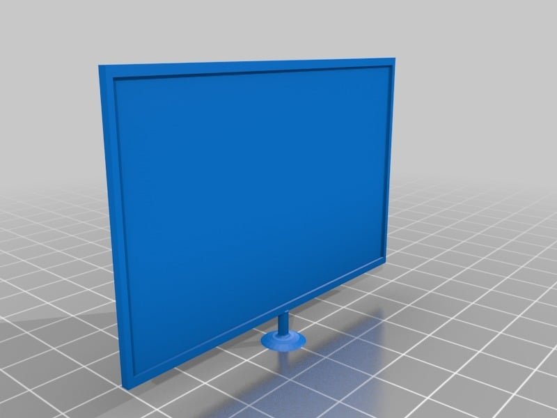 Doll House Flatscreen Tv 3D Printer Model Download Free STL File - 3axis.co
