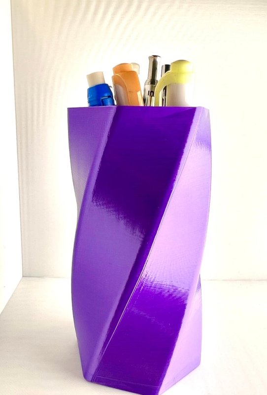 Twisty Hexagonal Pen/Pencil Cup 3D Printer Model Download Free STL File ...