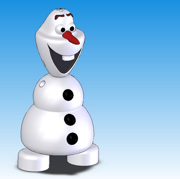 Do You Wanna Print A Snowman? – Olaf From Frozen 3D Printer Model ...