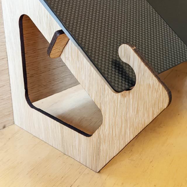 Laser Cut Ergonomic Laptop Stand DXF File Free Download - 3axis.co