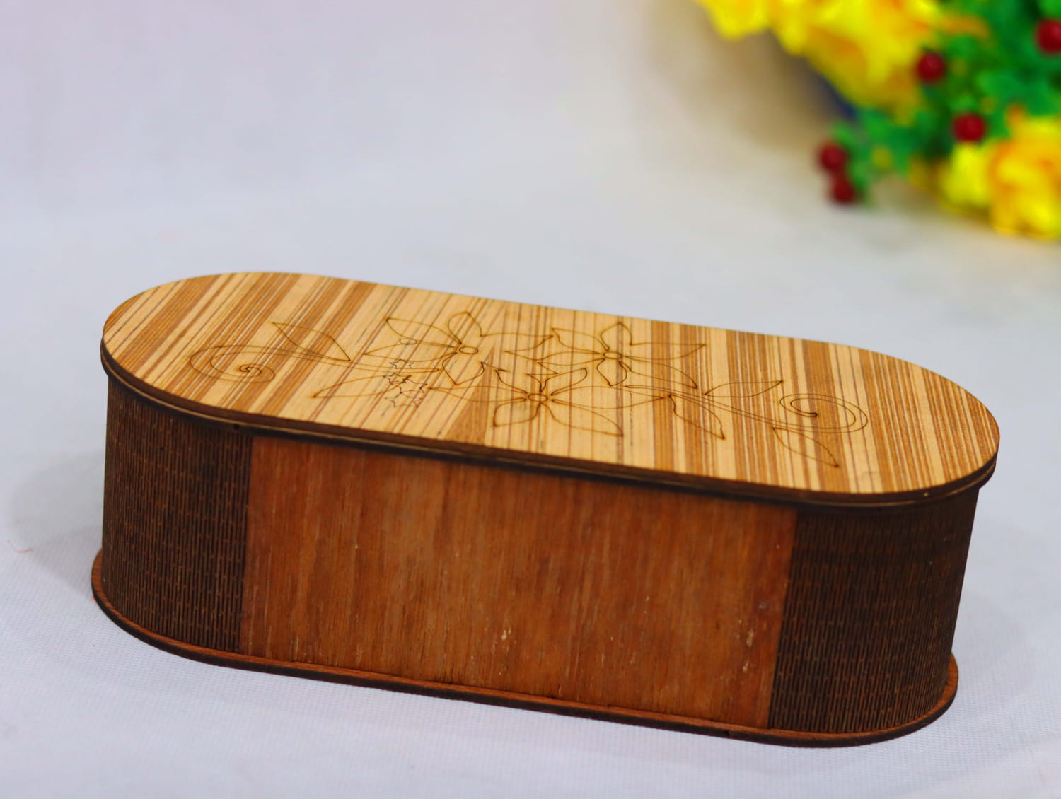 Laser Cut Rounded Corner Wood Gift Box SVG DXF CDR AI PDF Free Download ...