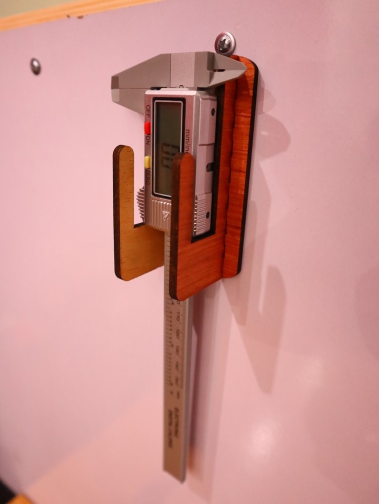 Laser Cut Digital Vernier Caliper Wall Mount Holder 4mm DXF File Free ...