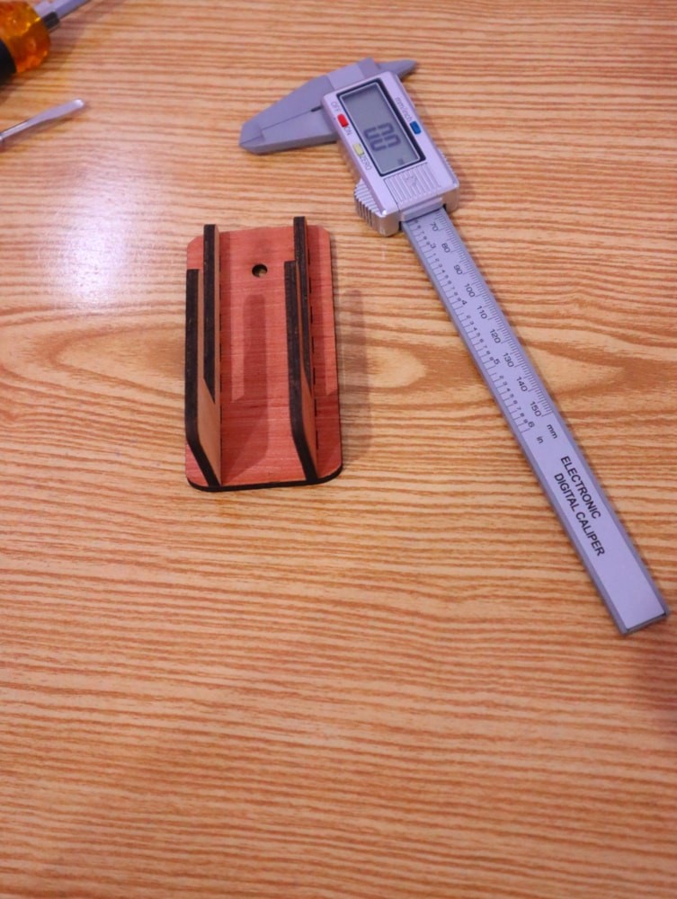Laser Cut Digital Vernier Caliper Wall Mount Holder 4mm DXF File Free ...