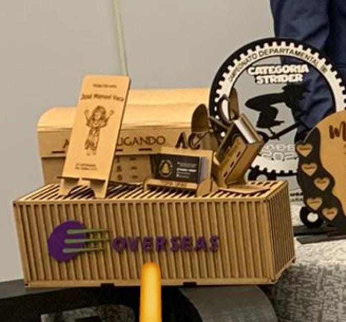 Laser Cut Cargo Shipping Container Model Free Vector cdr Download ...