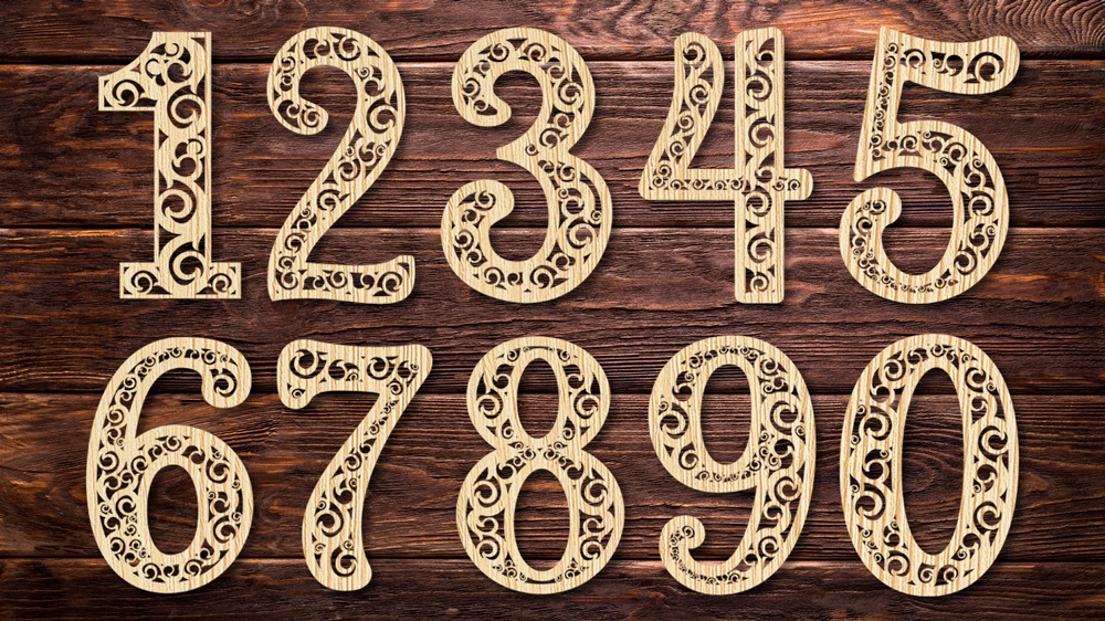 Laser Cut Decorative Number Cutting Template Free Vector Cdr Download 