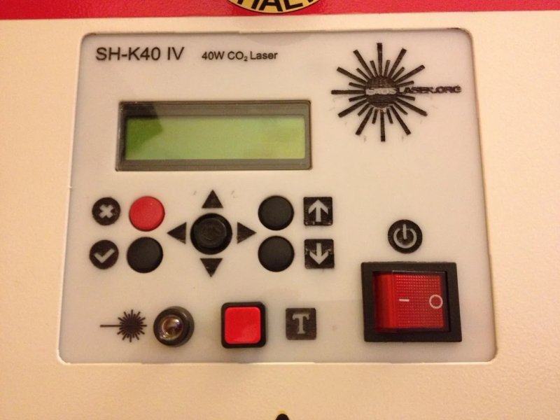 Laser Cut SH-K40 IV Control Panel SVG File Free Download - 3axis.co