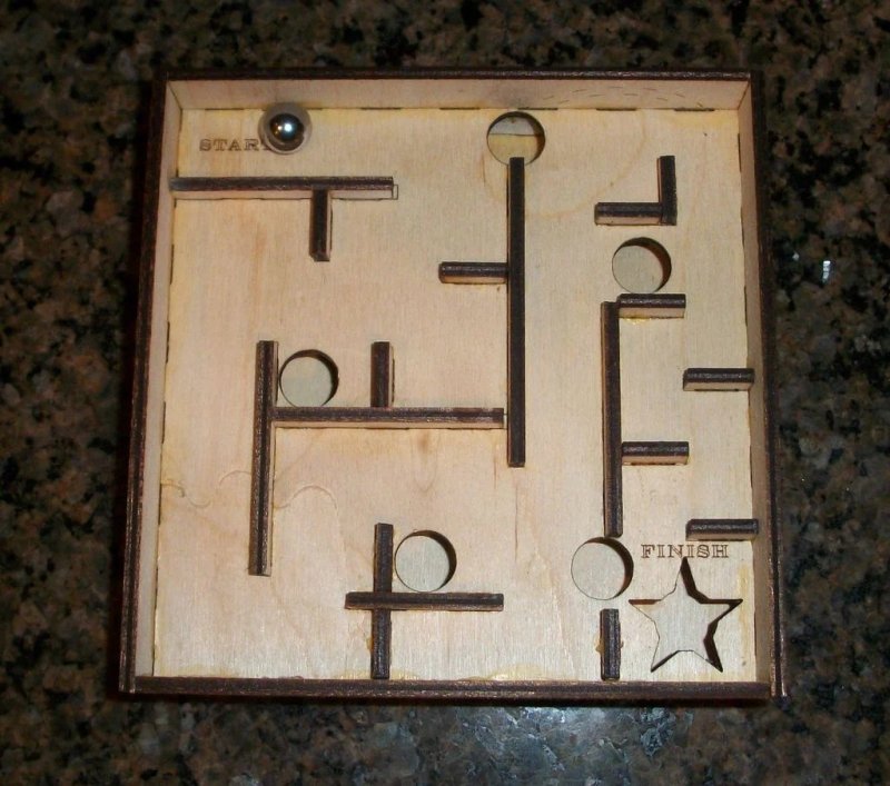 Laser Cut Handheld Marble Maze Free Vector cdr Download - 3axis.co