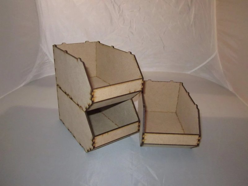 Laser Cut Linbin Screwless Borderless Stackable DXF File Free Download ...