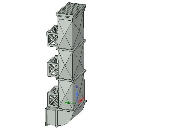 28mm Building Details: Modular Air Duct System 3D Printer Model ...