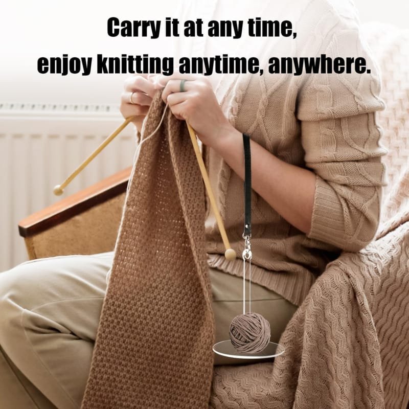 Laser Cut Acrylic Travel Yarn Holder Portable Wrist Yarn Holder For ...