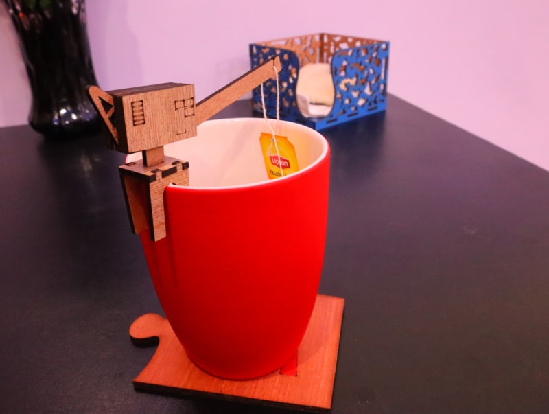 Laser Cut Tea Bag Holder DXF File Free Download - 3axis.co