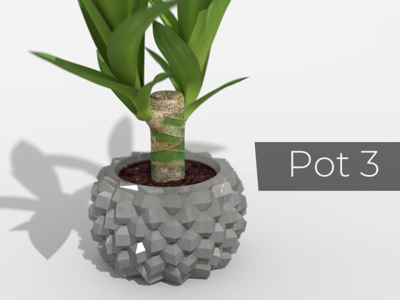 Pot_3 3D Printer Model Download Free STL File - 3axis.co