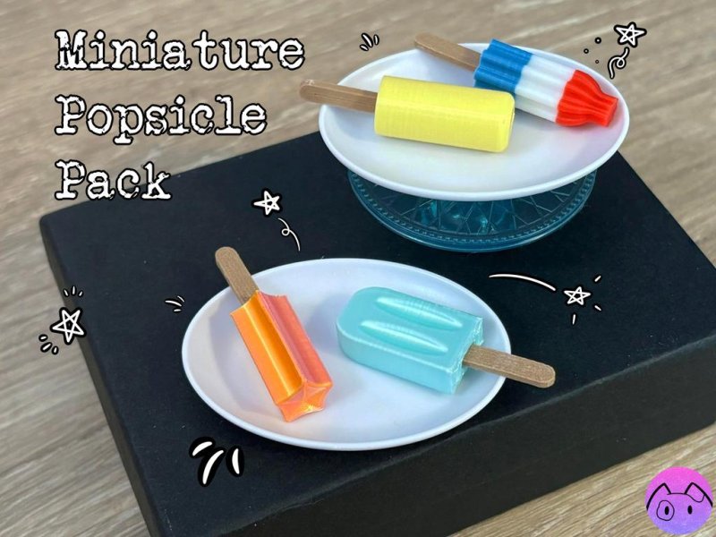 Miniature Popsicle Pack 3D Printer Model Download Free STL File - 3axis.co