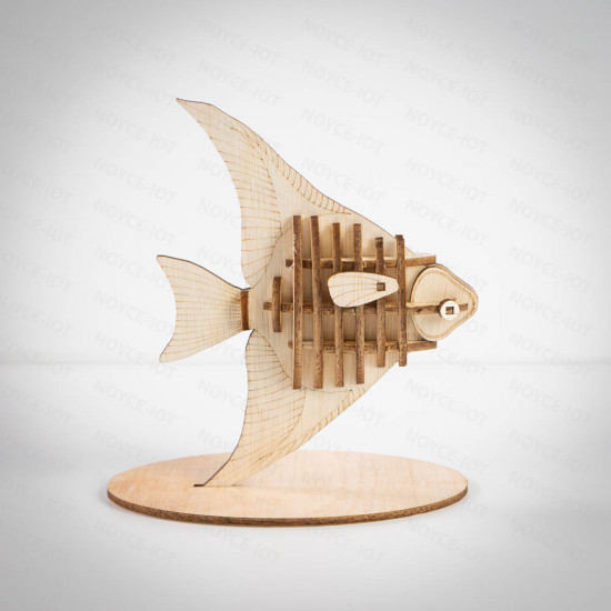 Laser Cut Wooden Fish Table Decor Free Vector cdr Download - 3axis.co