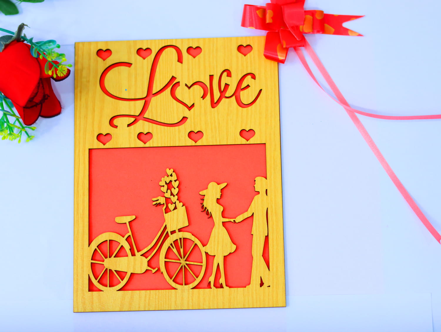 Laser Cut Valentine’s Day Card SVG DXF CDR AI PDF Free Download - 3axis.co