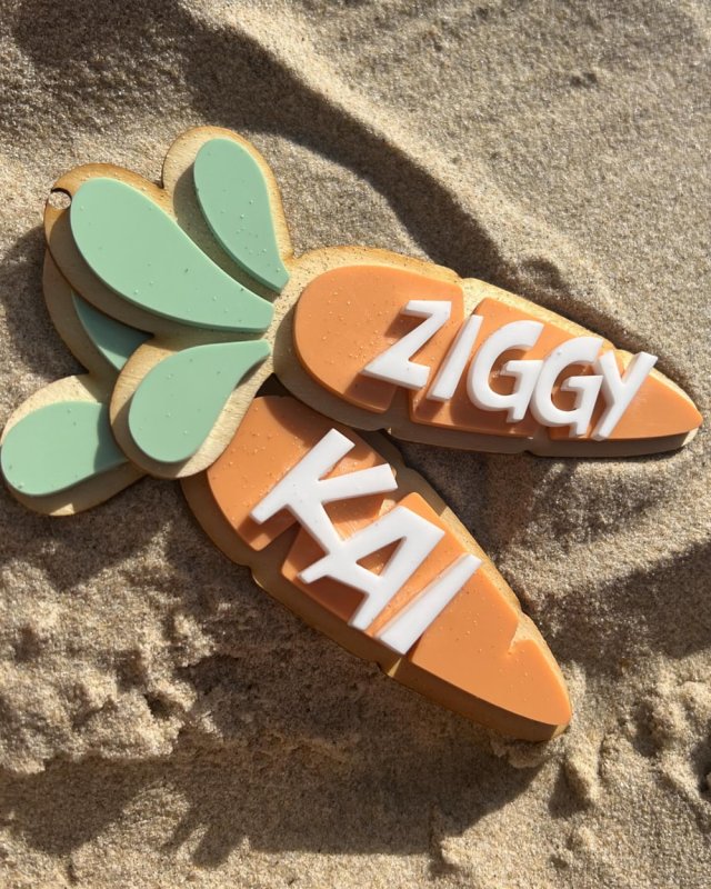 Laser Cut Personalized Easter Carrot Name Tag Free Vector Download ...