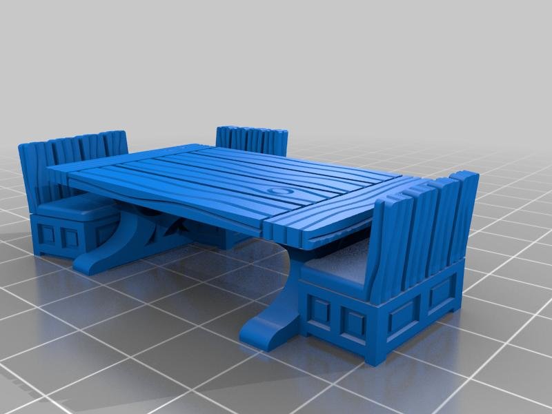 Heroquest Table 3D Printer Model Download Free STL File - 3axis.co
