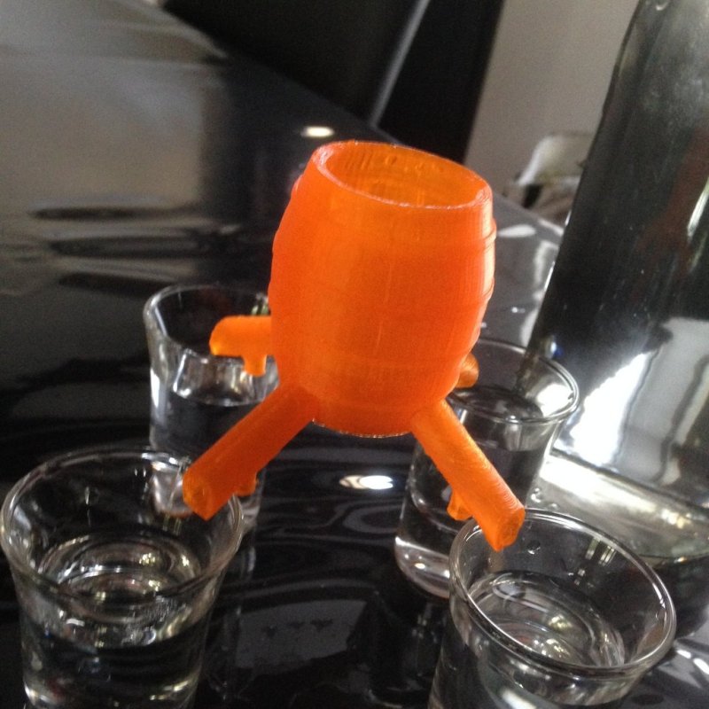 Barrel Drinks Dispenser 4 Glass 3D Printer Model Download Free STL File ...