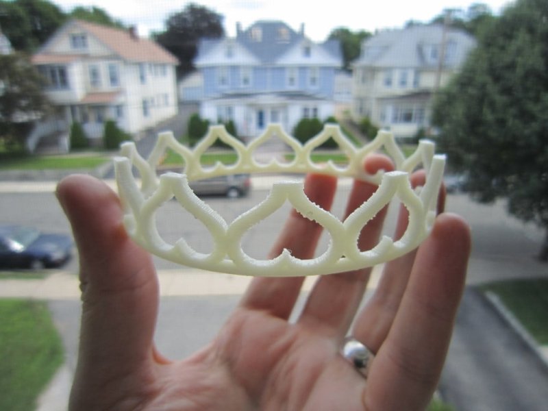 Princess Heart Crown 3D Printer Model Download Free STL File - 3axis.co