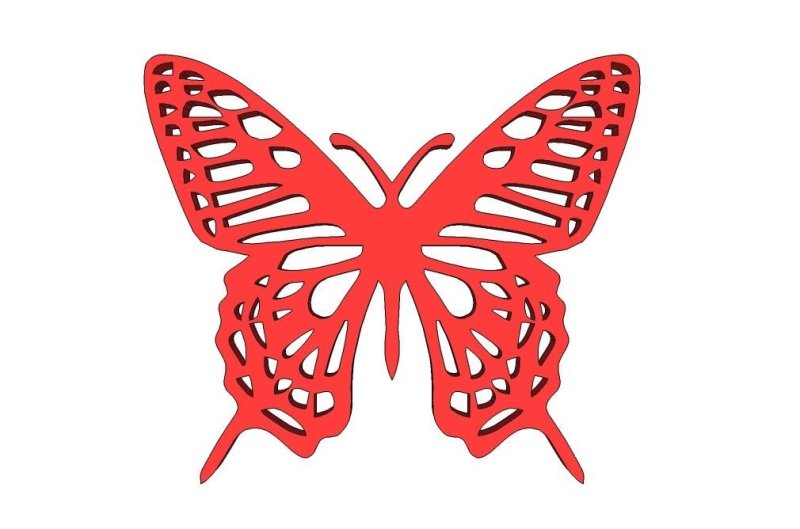Butterfly # 64 3D Printer Model Download Free STL File - 3axis.co