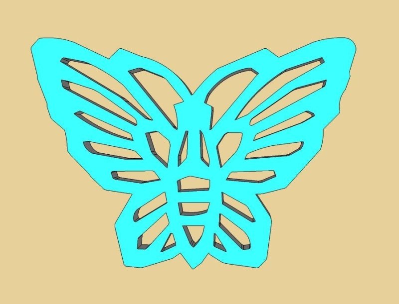 Butterfly # 51 3D Printer Model Download Free STL File - 3axis.co