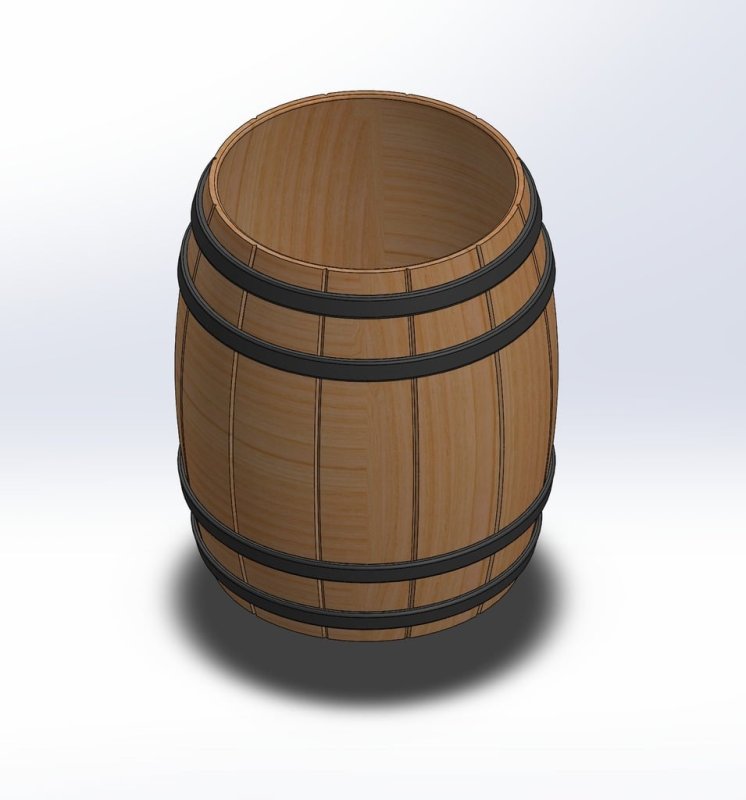 Office DIY – Wood Barrel Pen Holder 3D Printer Model Download Free STL ...