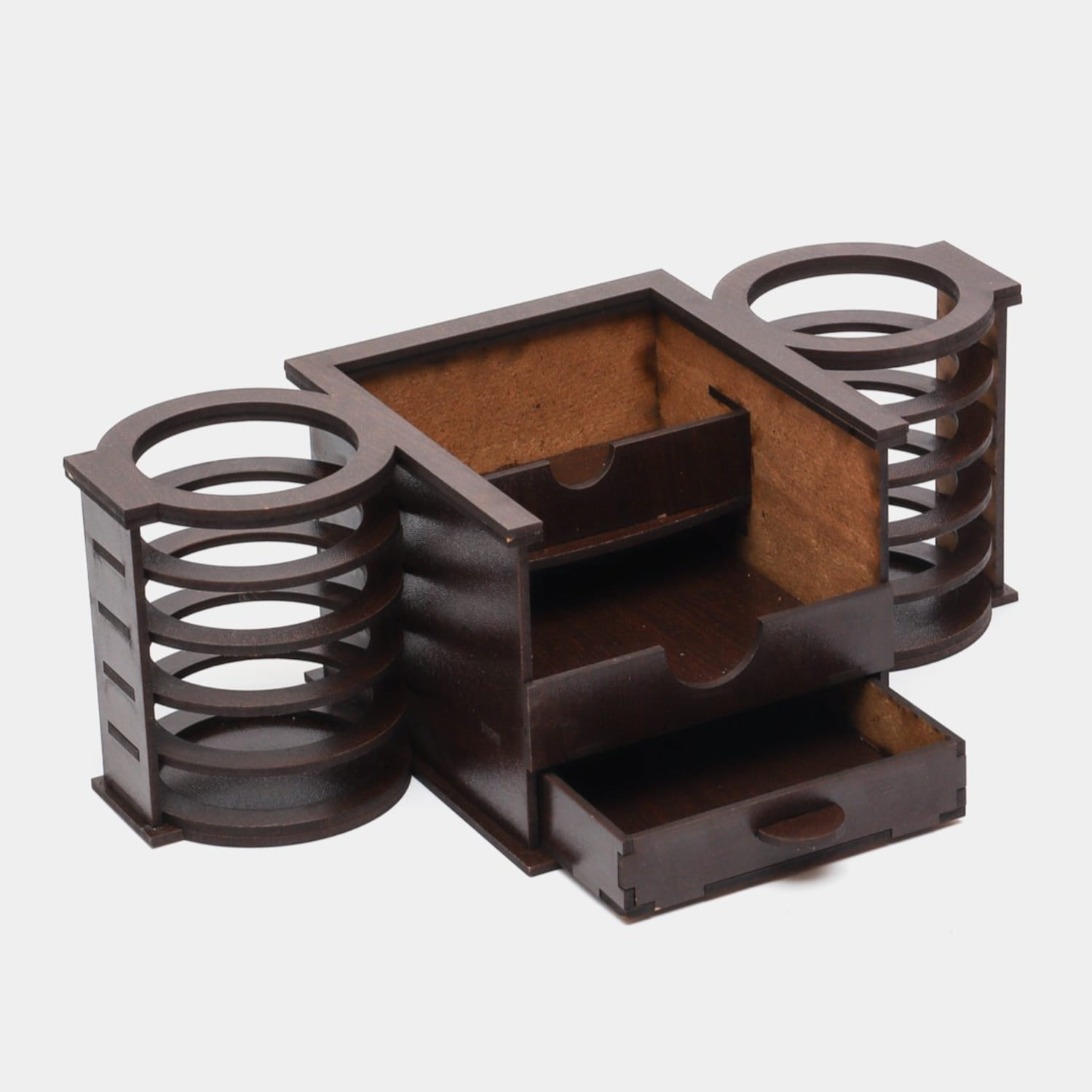 Laser Cut Personalized Desk Organizer Free Vector cdr Download - 3axis.co