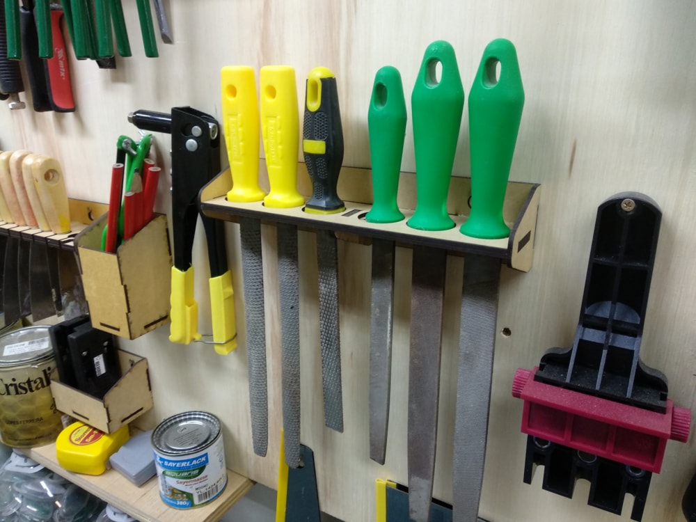 Laser Cut Workshop Tool Storage Rack Organizer DXF File Free Download ...