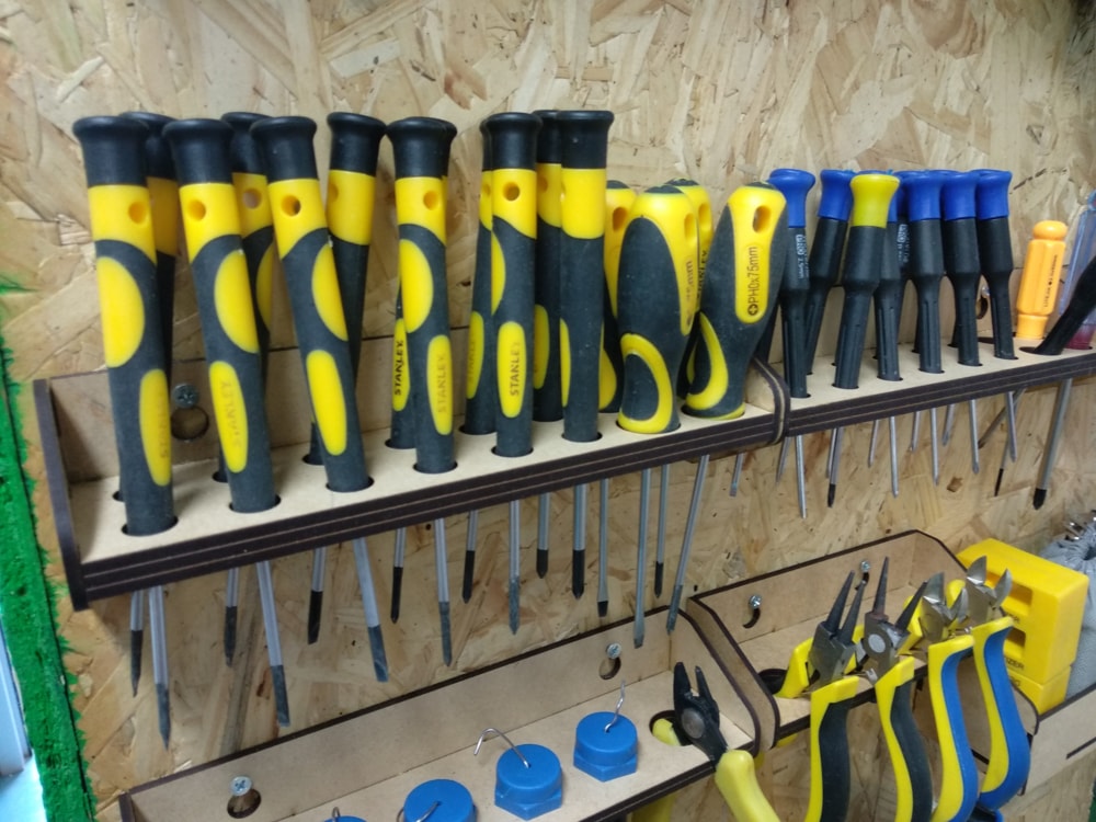 Laser Cut Workshop Tool Storage Rack Organizer DXF File Free Download ...