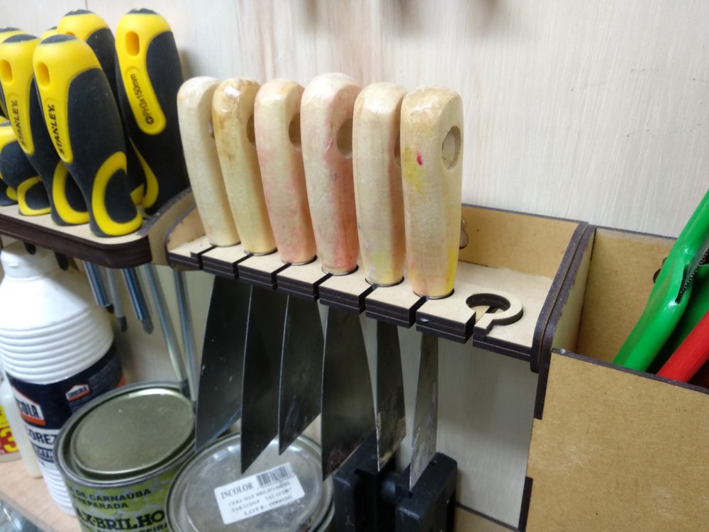 Laser Cut Workshop Tool Storage Rack Organizer DXF File Free Download ...