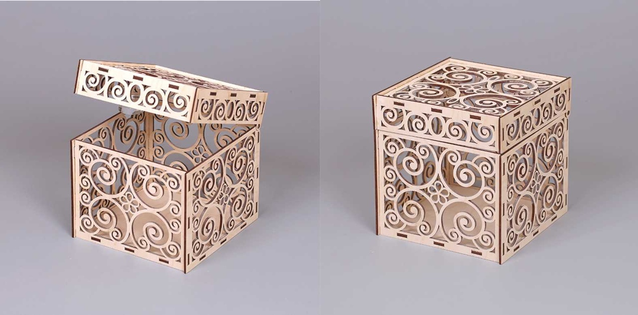 Laser Cut Decorative Box With Lid Free Vector Cdr Download 3axis co