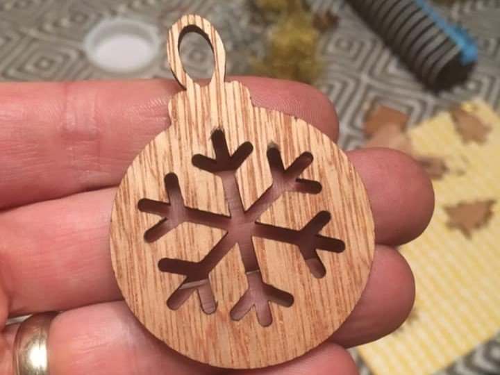 Laser Cut Christmas Ornaments DXF File Free Download - 3axis.co