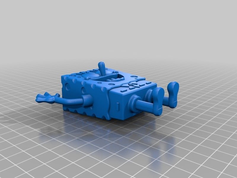 Spongebob Squarepants 3D Printer Model Download Free STL File - 3axis.co