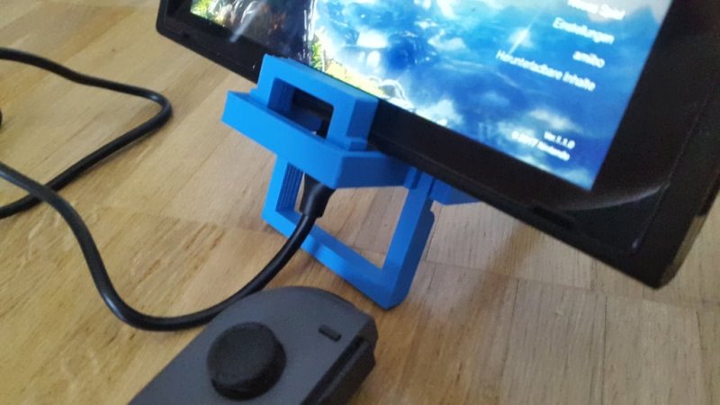 Folding Nintendo Switch Table-Top Charging Stand V3 3D Printer Model ...