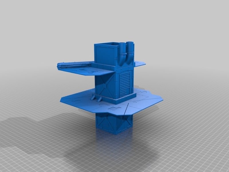 Necromunda Building 3D Printer Model Download Free STL File - 3axis.co