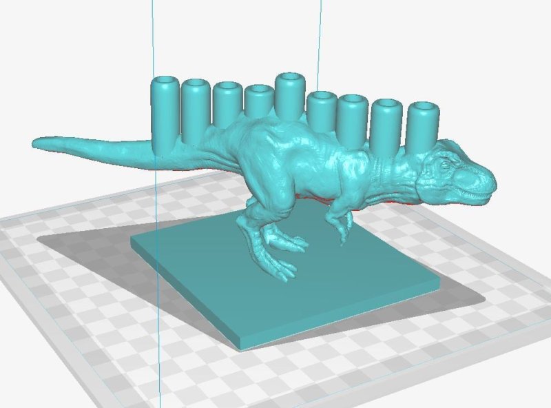 Menorahsaurus Rex 3D Printer Model Download Free STL File - 3axis.co