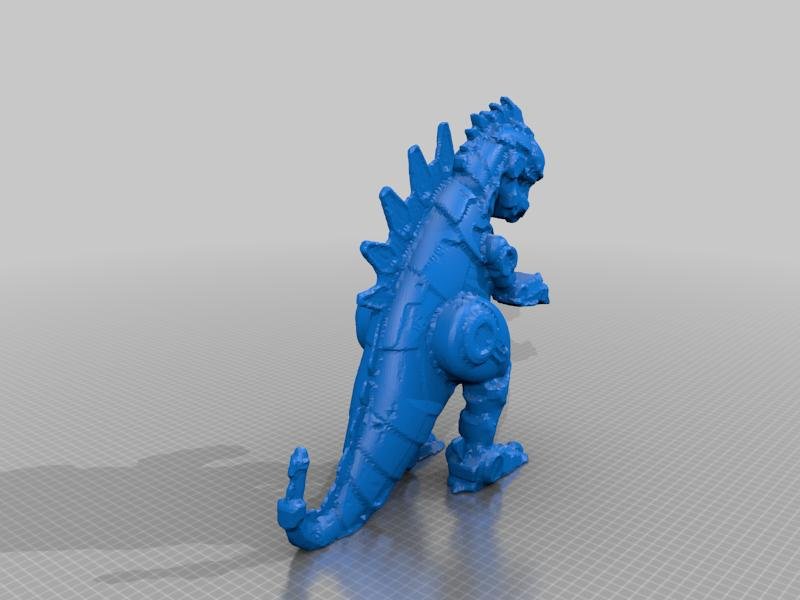 Robo Godzilla 3D Printer Model Download Free STL File - 3axis.co