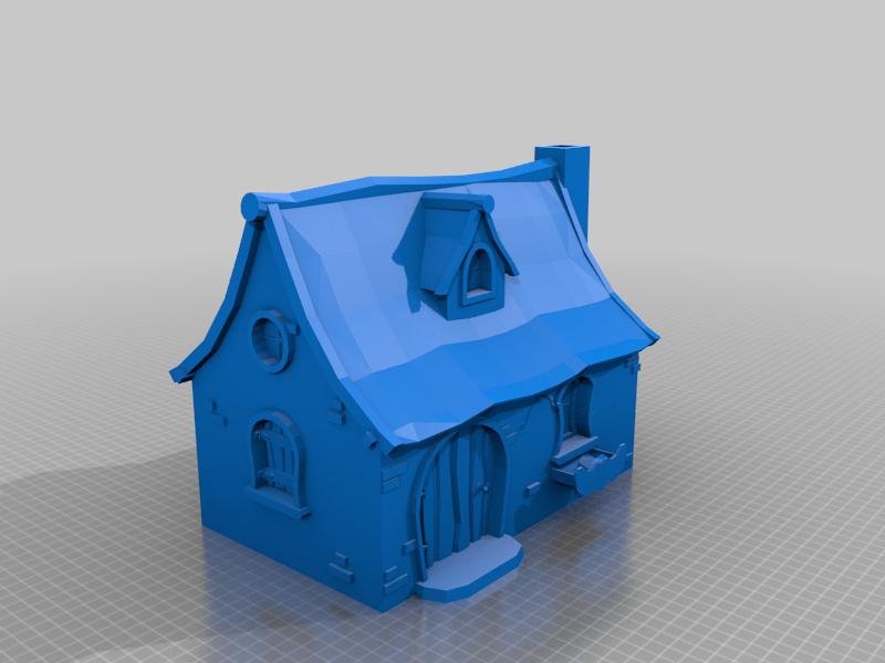 Gnomish House – Terrain 3D Printer Model Download Free STL File - 3axis.co