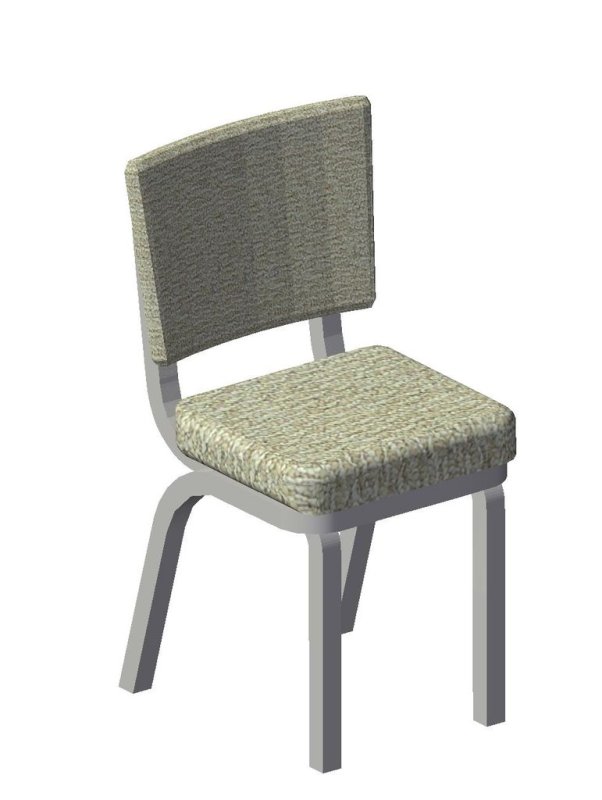 Chrome Kitchen Chair 3D Printer Model Download Free STL File - 3axis.co