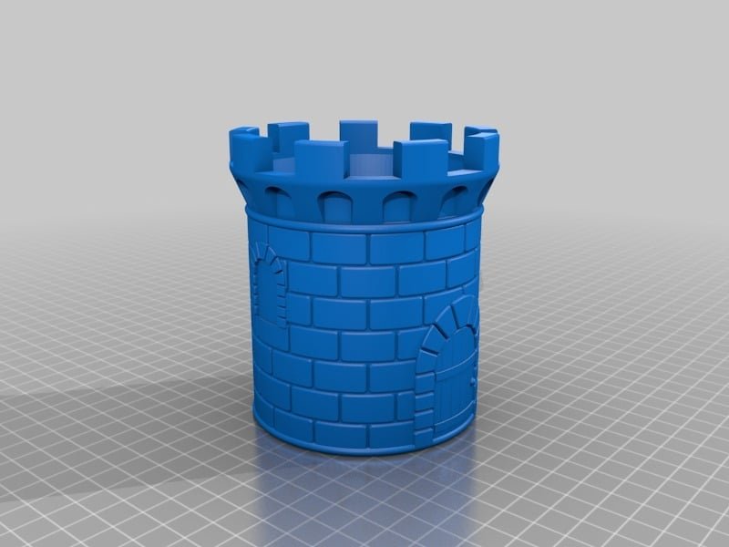 CASTLE PEN… 3D Printer Model Download Free STL File - 3axis.co
