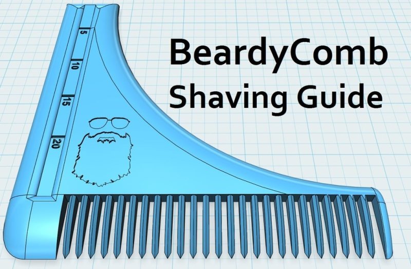 An Open Source Beard Comb Tool 3D Printer Model Download Free STL File ...
