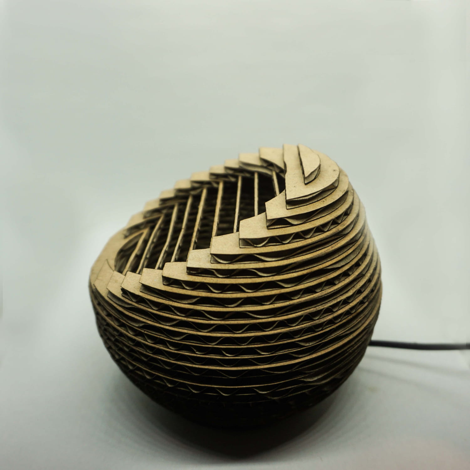 Laser Cut Cardboard Deskop Lamp SVG File Free Download - 3axis.co