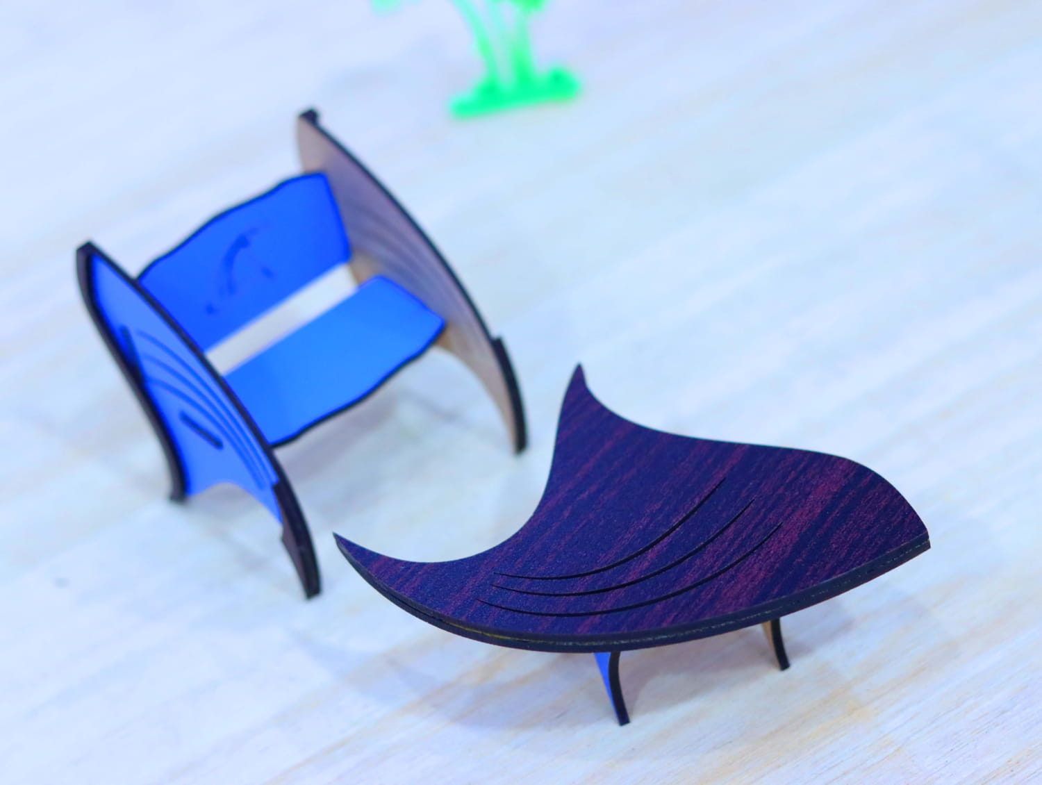 Laser Cut Fancy Dollhouse Table SVG DXF CDR AI PDF Free Download - 3axis.co