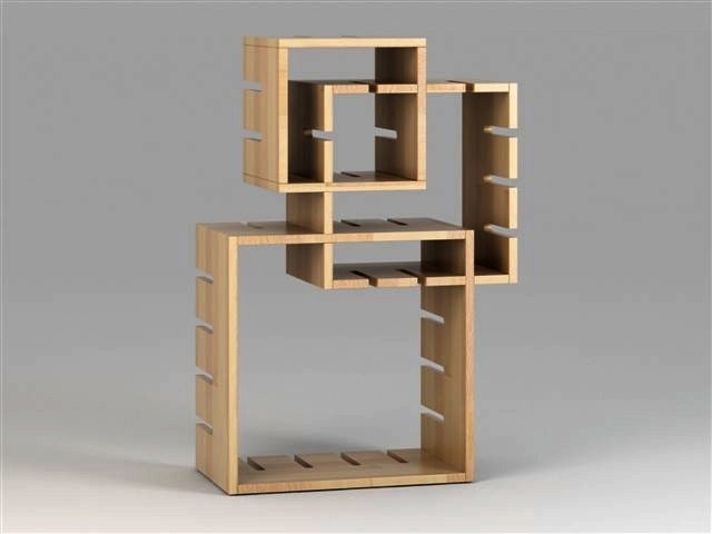 Laser Cut Modular Shelf Free Vector cdr Download - 3axis.co