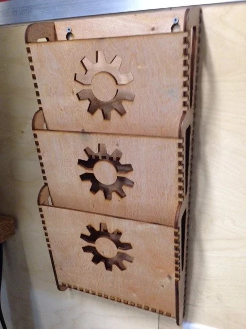 Laser Cut Wall Mounted Magazine Rack Free Vector cdr Download - 3axis.co