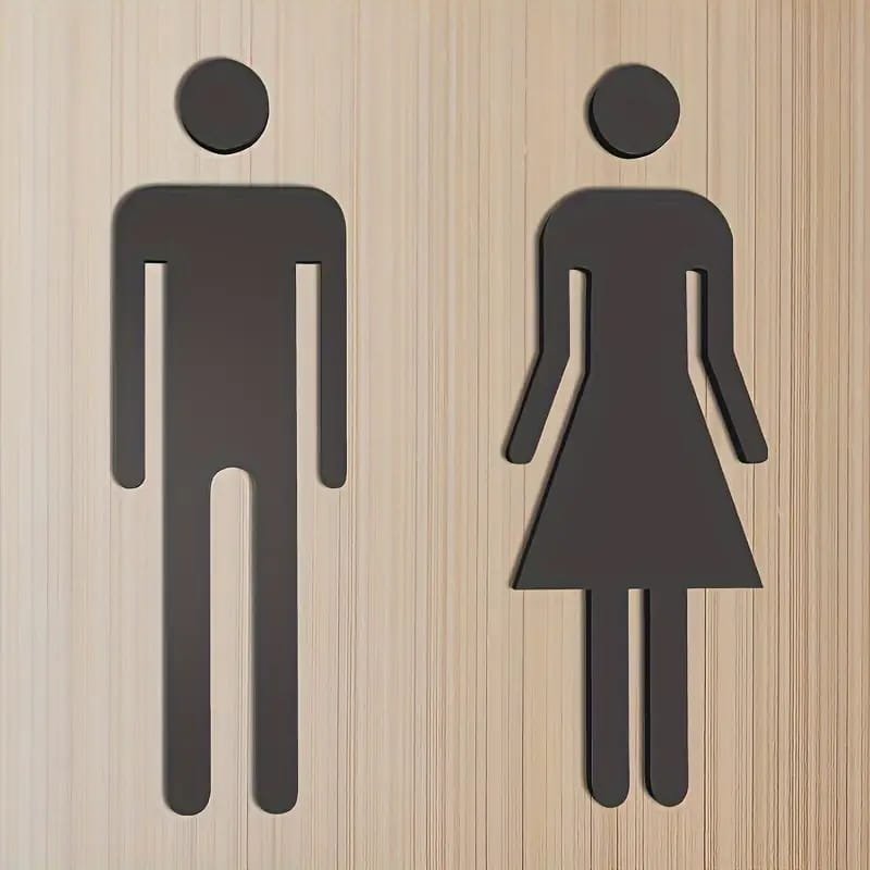 Laser Cut Men And Women Restroom Signs Free Vector Download - 3axis.co