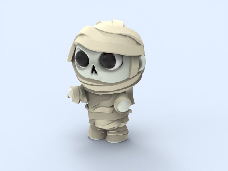 Cute Mummy 3D Printer Model Download Free STL File - 3axis.co