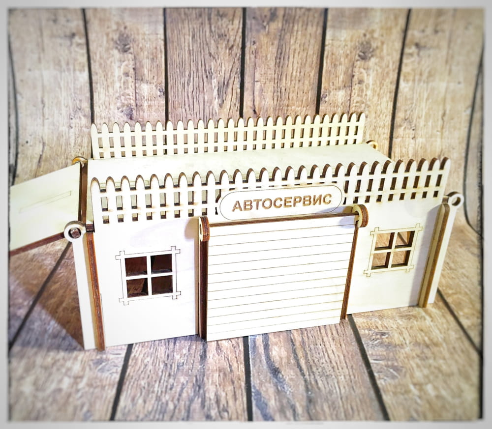 Laser Cut Mechanic Shop 3D Model Free Vector cdr Download - 3axis.co