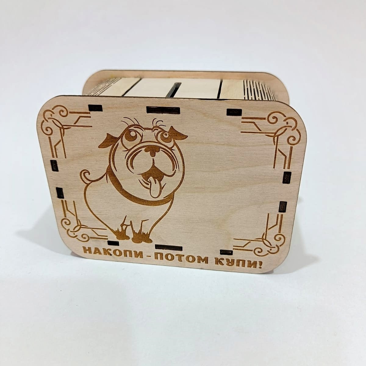 Laser Cut Wood Money Box Piggy Bank Free Vector cdr Download - 3axis.co